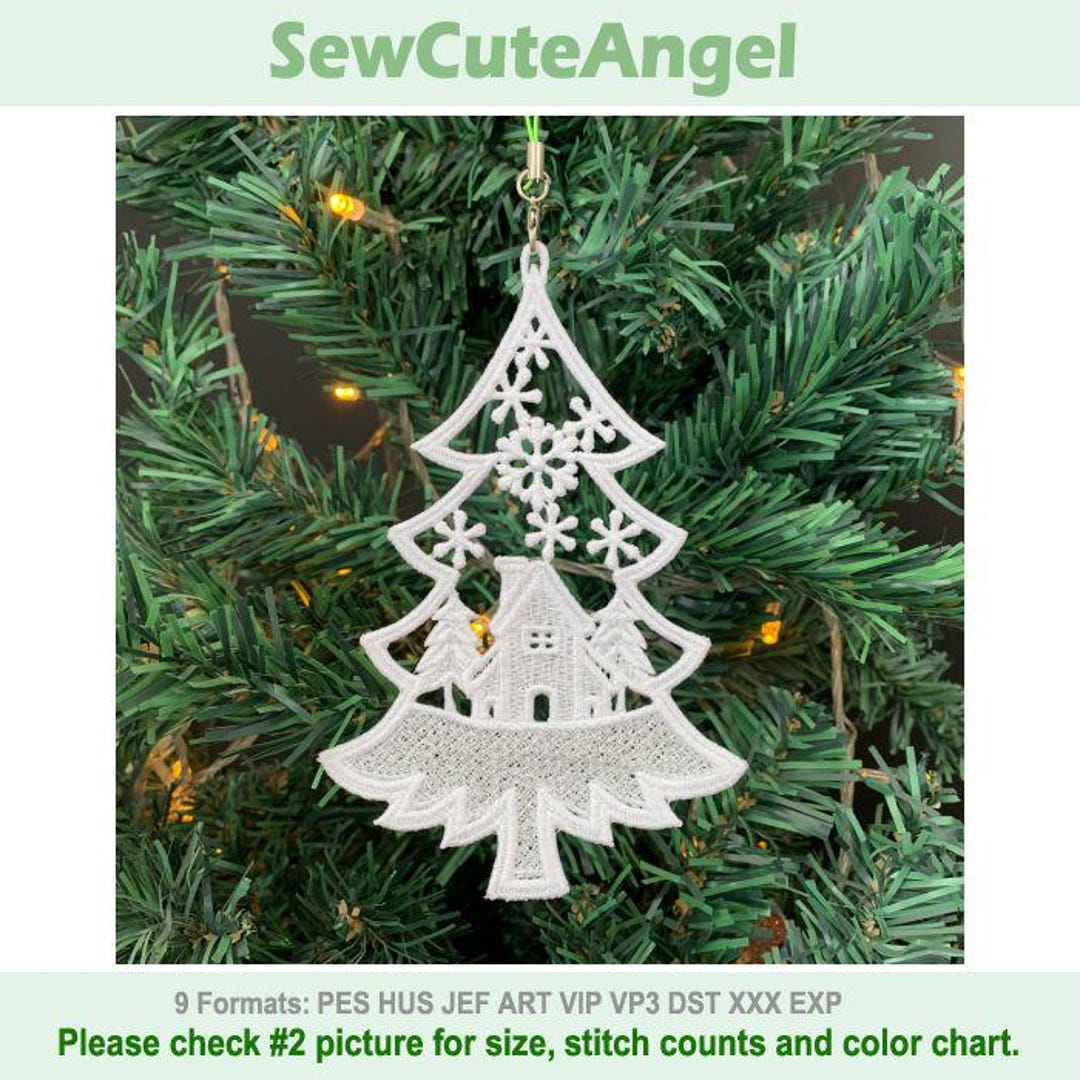 FSL Christmas Tree, Winter Wonderland - Free Standing Lace Machine ...