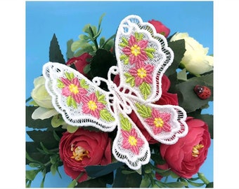 FSL Spring Butterfly Free Standing Lace Machine Embroidery - Etsy