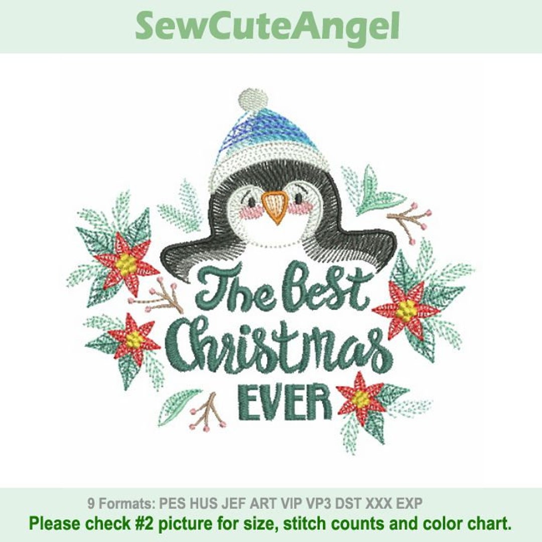 Christmas Expressions 2 Machine Embroidery Designs Instant Download 4x4 ...