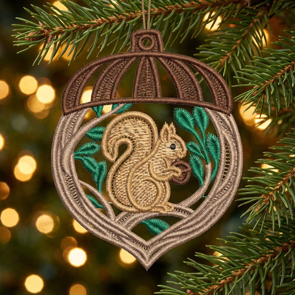 FSL Woodland Squirrel - Free Standing Lace Machine Embroidery Designs ...