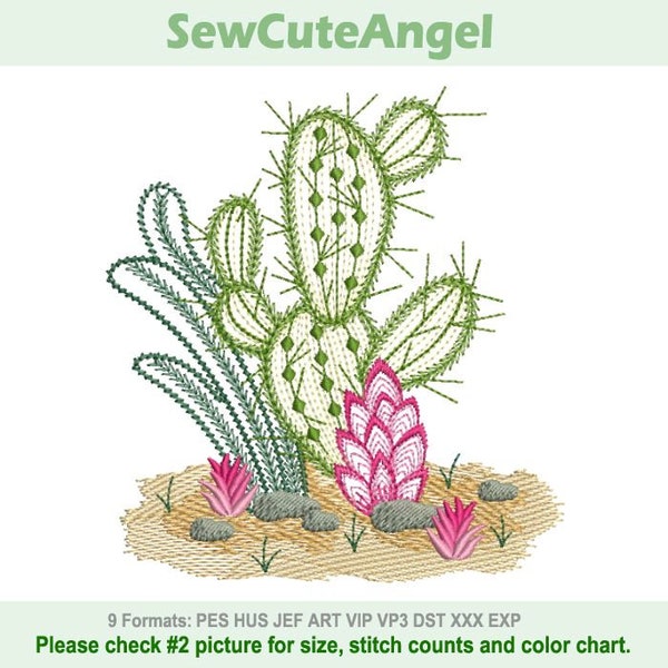 Cactus Embroidery - Etsy
