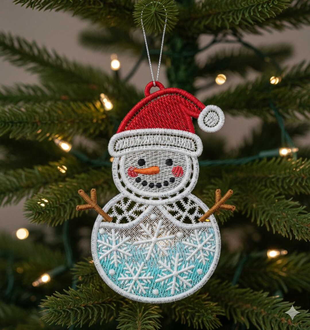 FSL Winter Snowman - Free Standing Lace Machine Embroidery Designs ...