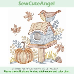 Autumn Blessings Machine Embroidery Designs Instant Download 4x4 5x5 ...