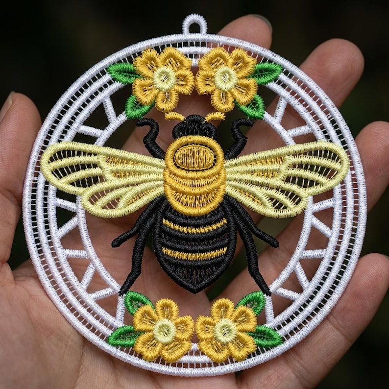 FSL Bee Buzz - Free Standing Lace Machine Embroidery Designs Instant ...