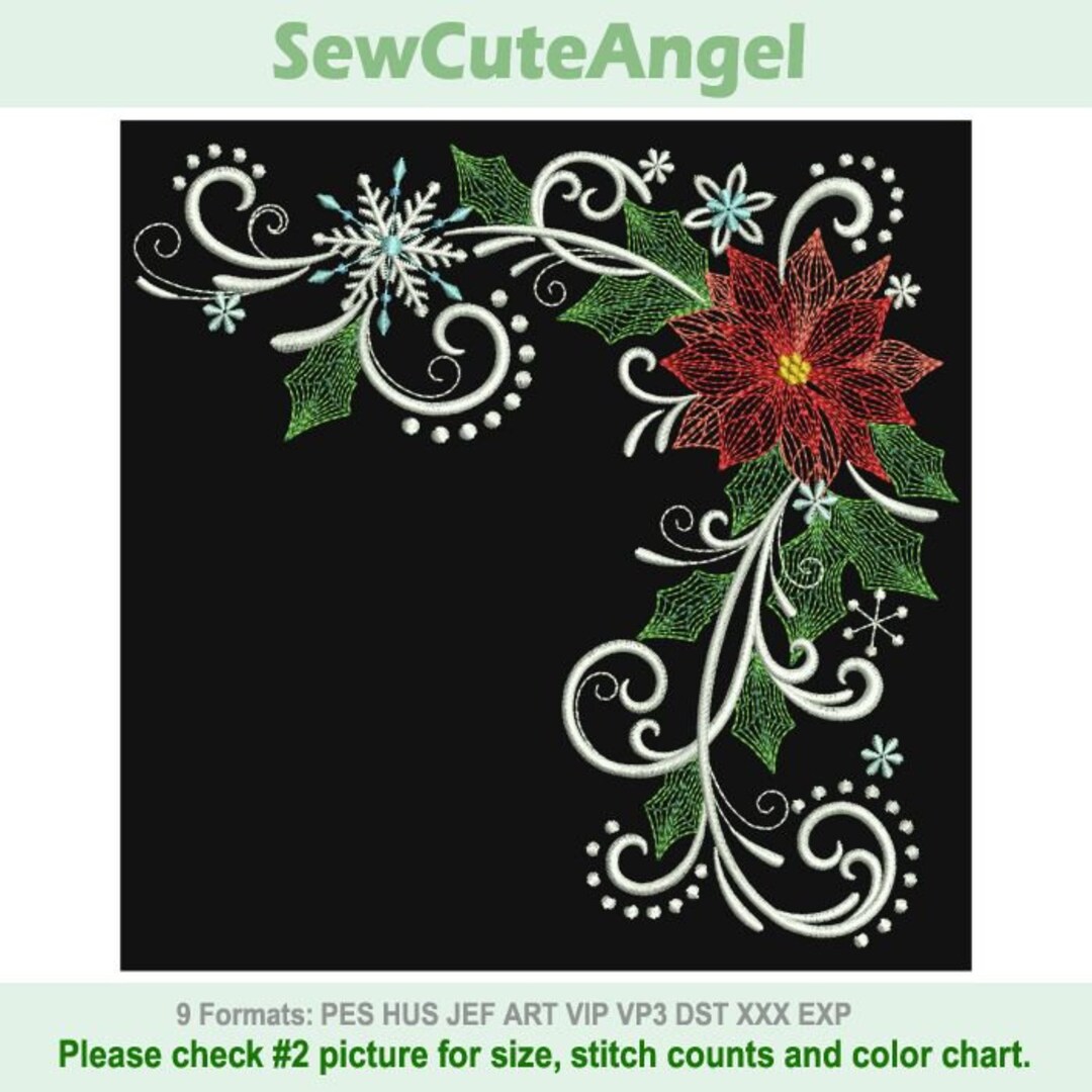 The Magic of Christmas Machine Embroidery Designs Instant Download 5x5 ...