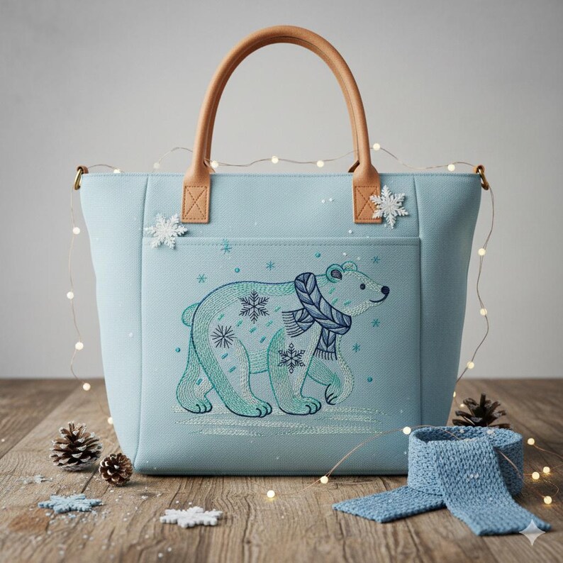 Snowy Bear, Arctic Chill, Cozy Winter - Machine Embroidery Designs ...