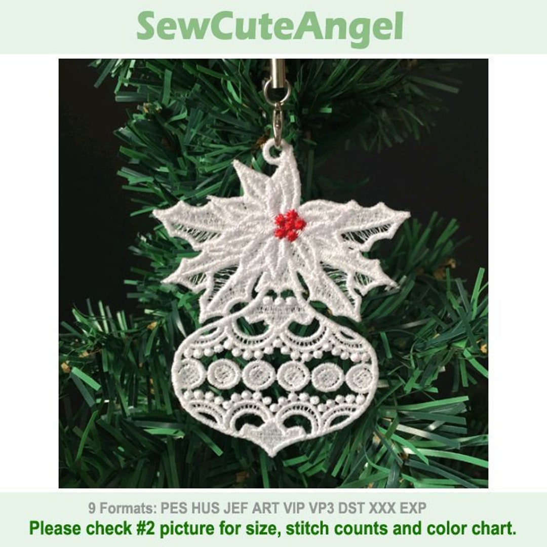 FSL Dazzling Christmas 10 - Free Standing Lace Machine Embroidery ...