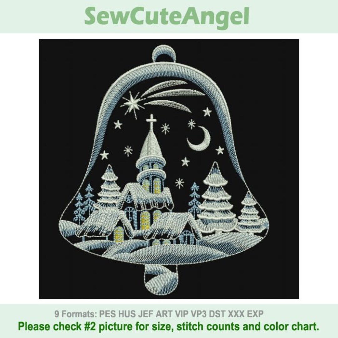 Winter Scenery - Machine Embroidery Designs Instant Download 5x5 6x6 ...