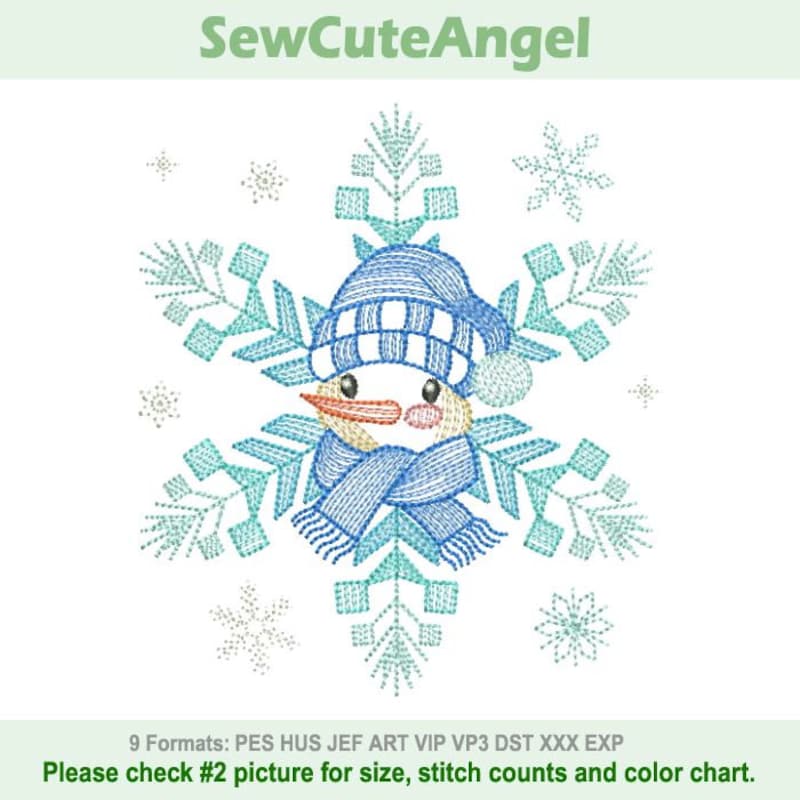 Snowman Snowflake - Etsy