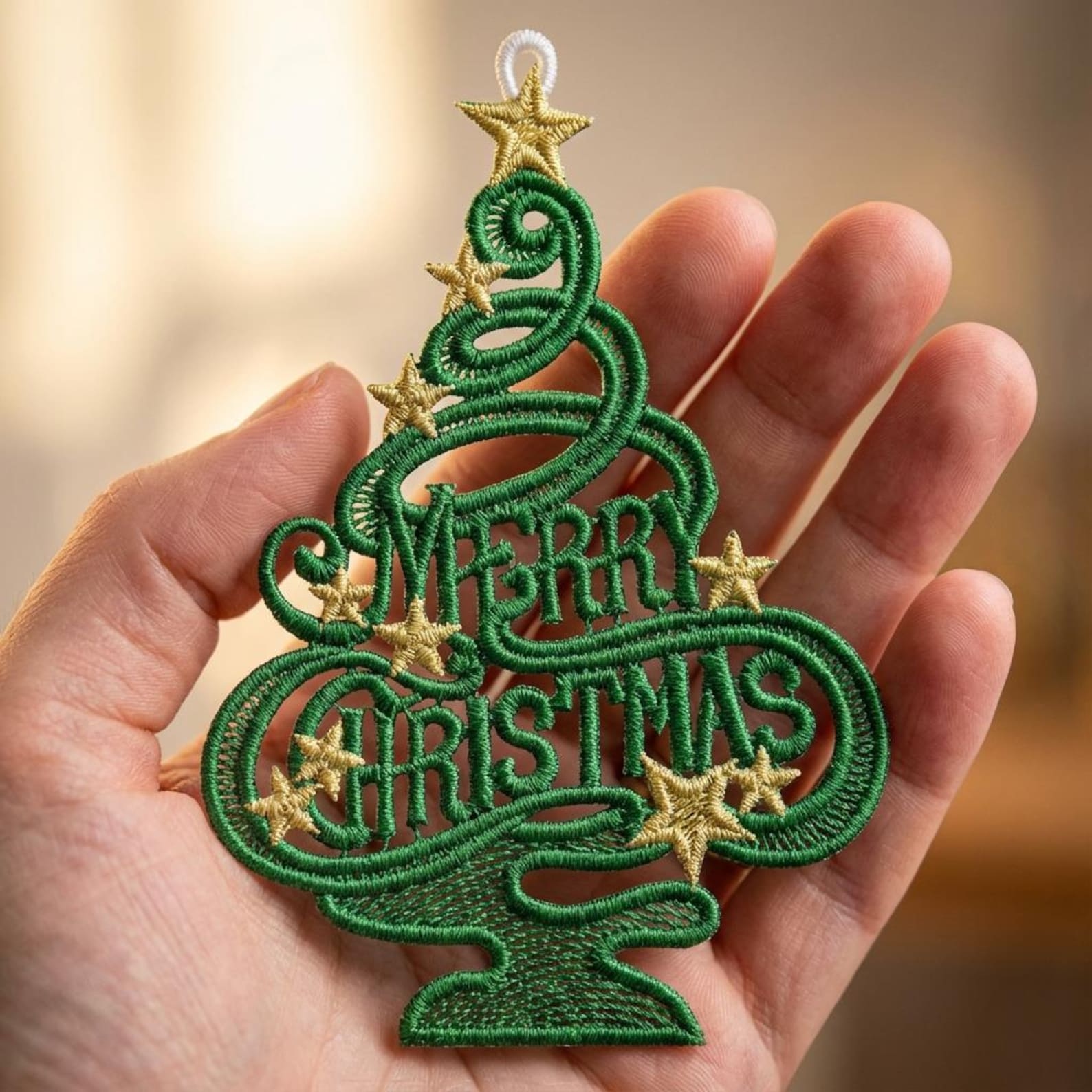 FSL Christmas Tree, Merry Christmas, FSL Ornament - Free Standing Lace ...