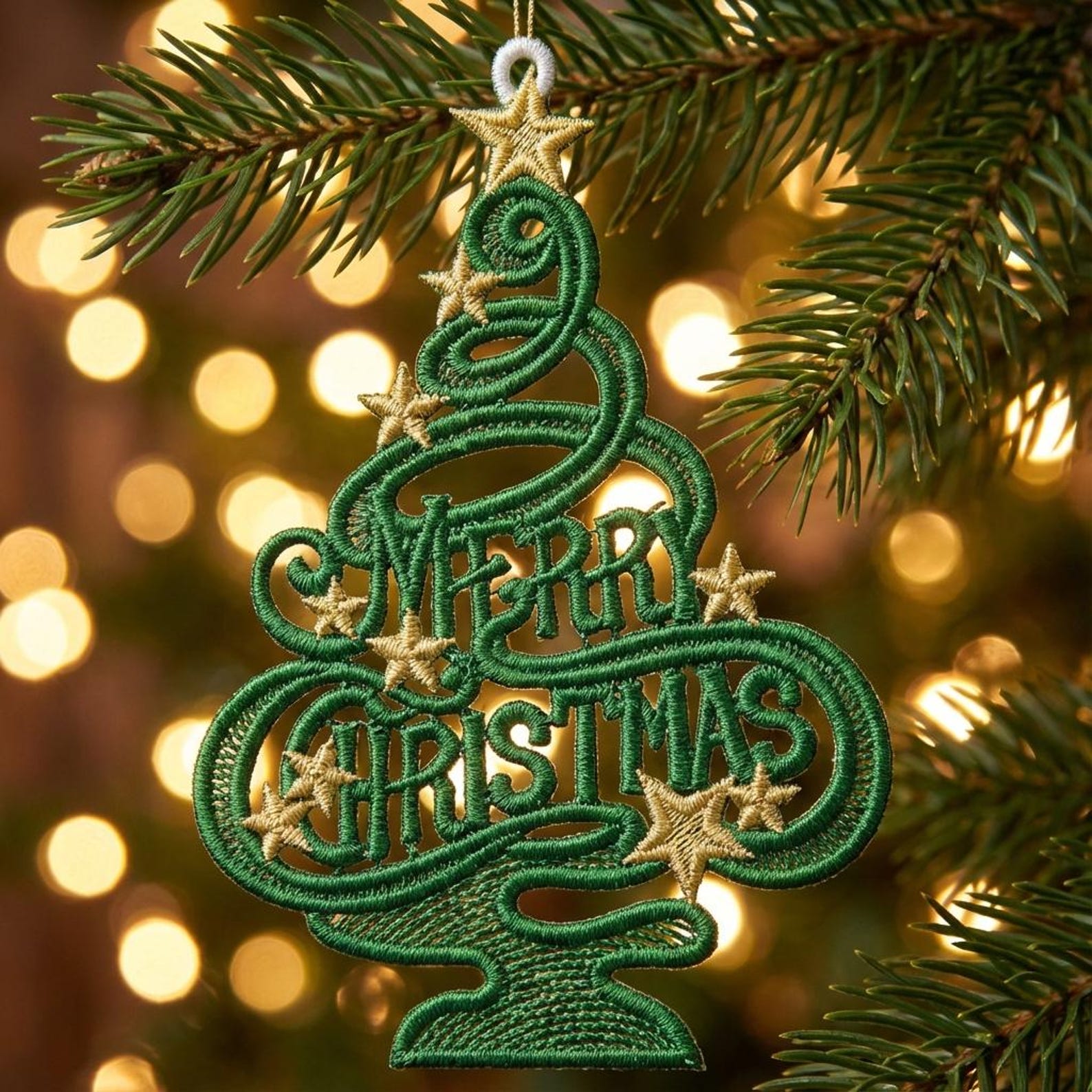 FSL Christmas Tree, Merry Christmas, FSL Ornament - Free Standing Lace ...