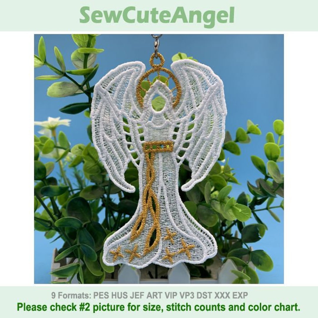 FSL Golden Angel - Free Standing Lace Machine Embroidery Designs ...