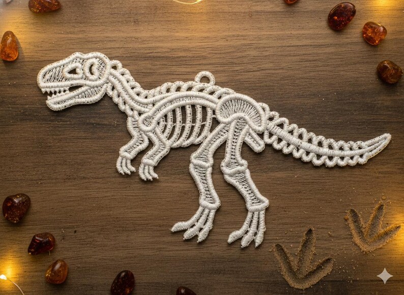 FSL Dino Skeleton - Free Standing Lace Machine Embroidery Designs ...