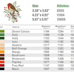 Christmas Robin - Machine Embroidery Designs Instant Download 4x4 5x5 ...