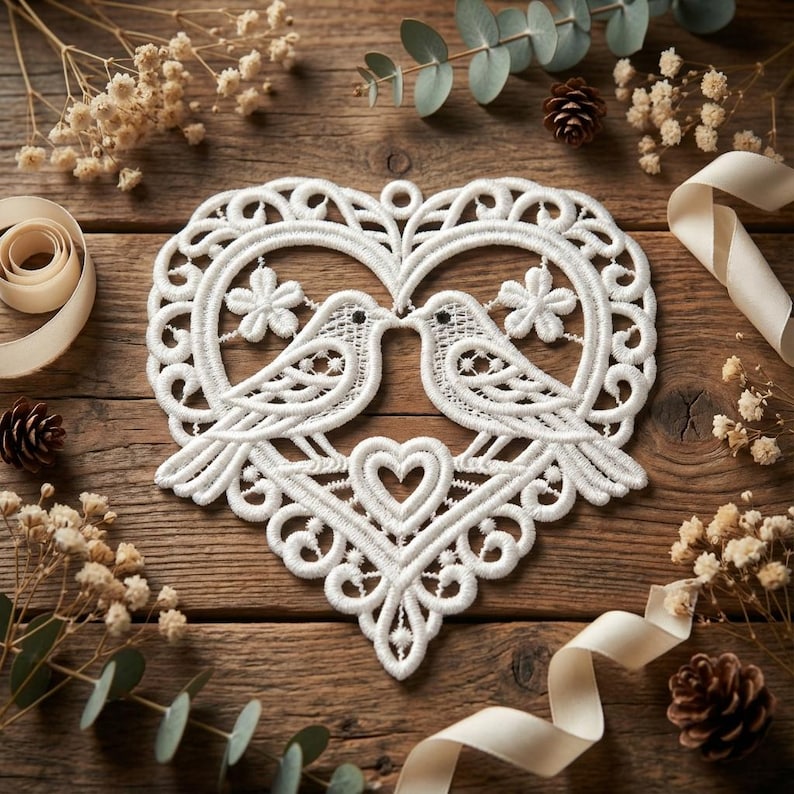 FSL Lovebirds, Floral Harmony, Peaceful Serenade - Free Standing Lace ...