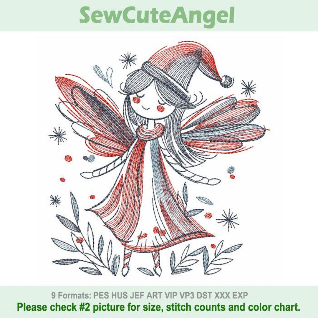 Winter Sprite, Festive Fairy, Whimsical Winged Delight - Machine ...