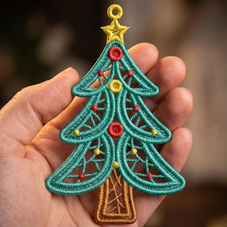 FSL Festive Tree, Starry Night, Christmas Glow - Free Standing Lace ...