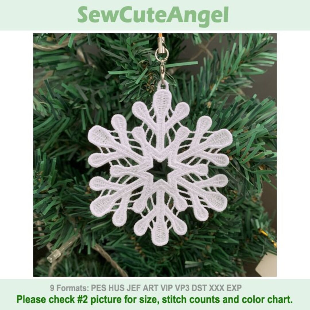 FSL Snowflakes 17 Free Standing Lace Machine Embroidery Designs Instant ...