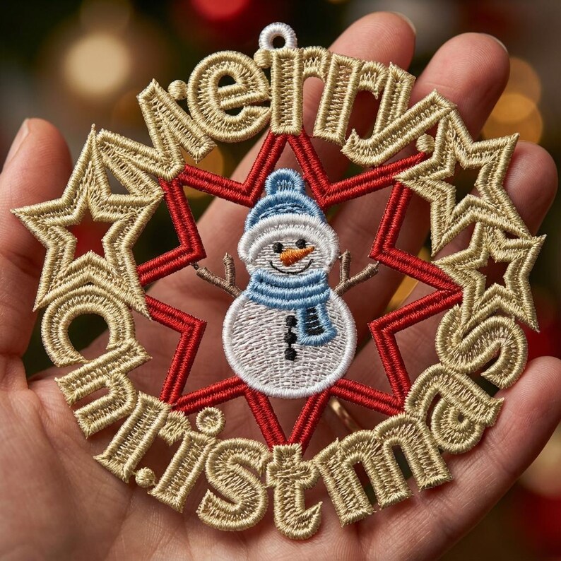 FSL Merry Christmas, Snowman, Winter Wonderland - Free Standing Lace ...