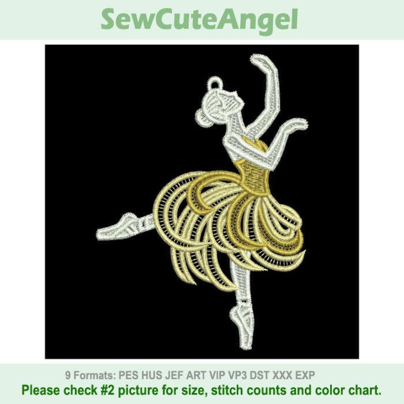 FSL Graceful Ballerina, Elegant Dance - Free Standing Lace Machine ...
