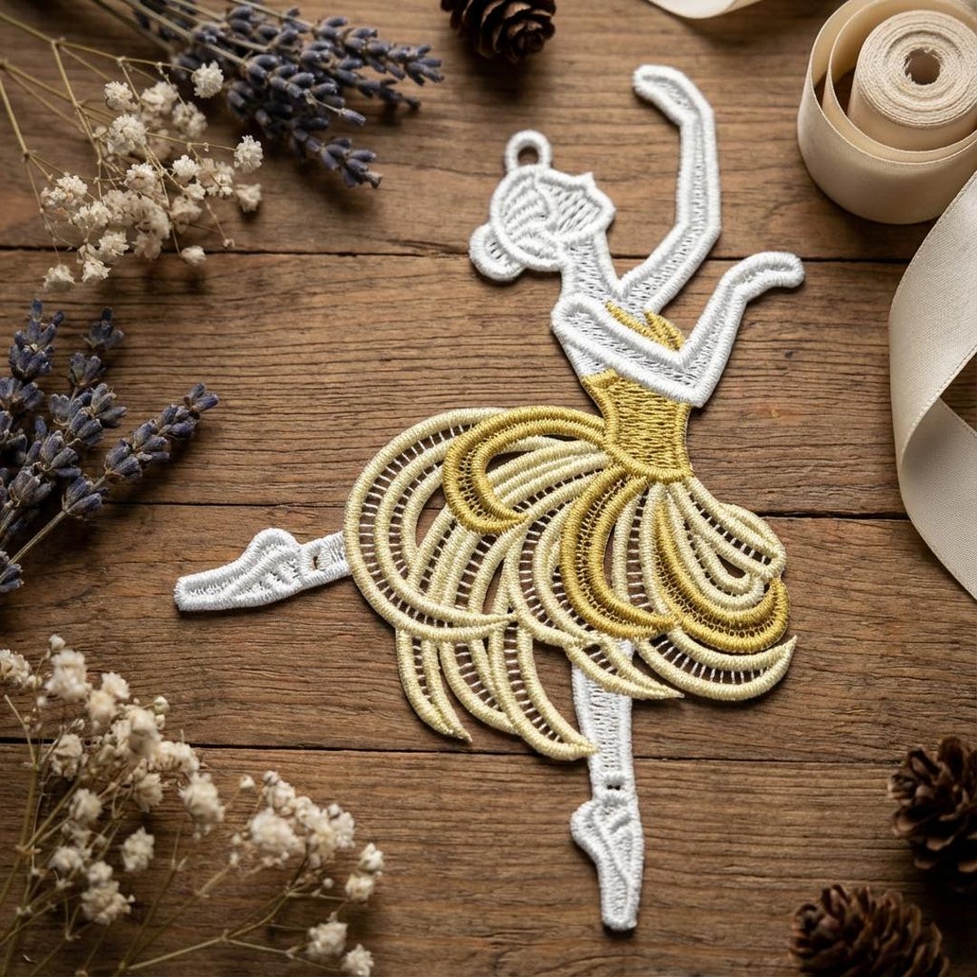 FSL Graceful Ballerina, Elegant Dance - Free Standing Lace Machine ...