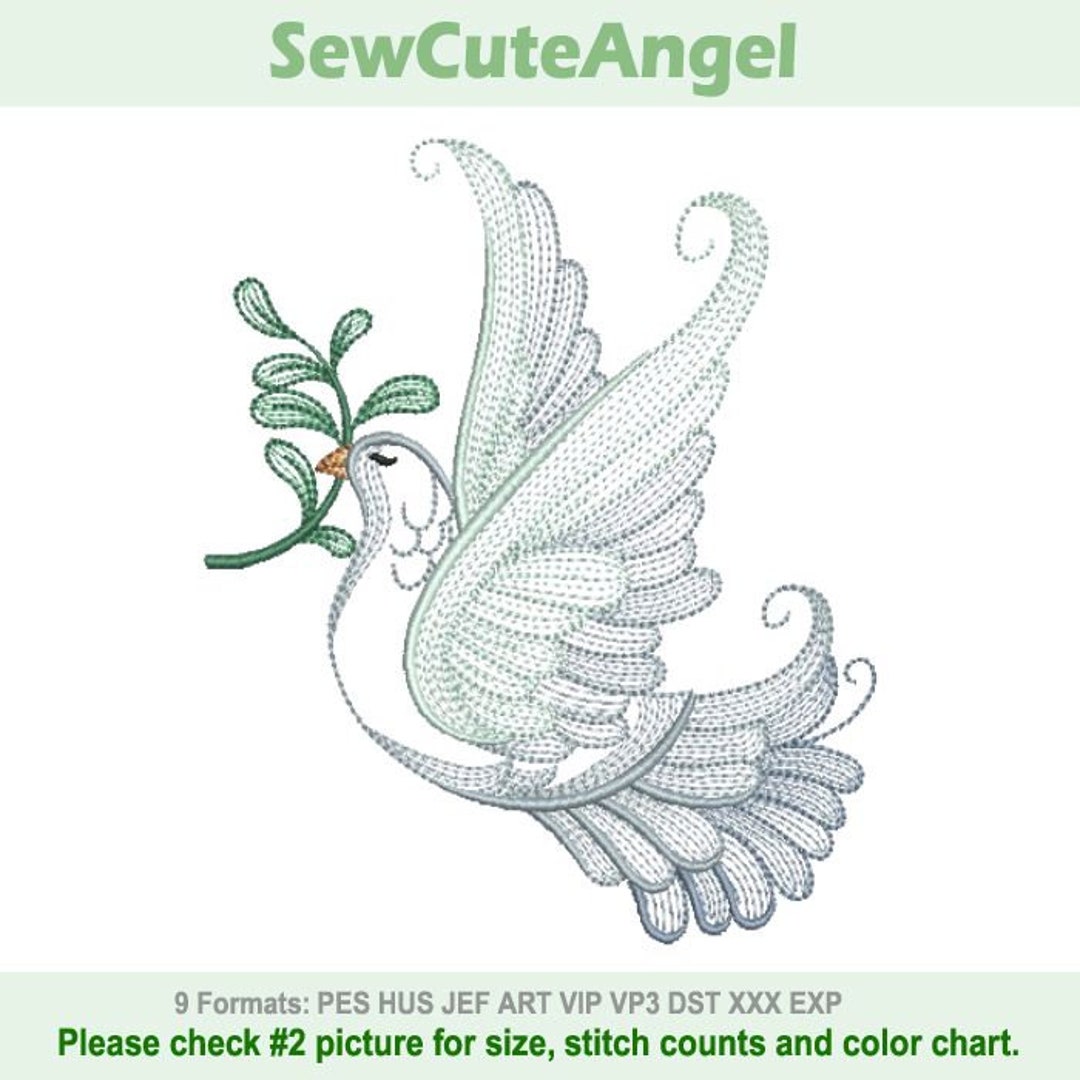 Communion Dove - Machine Embroidery Designs Instant Download 5x5 6x6 ...