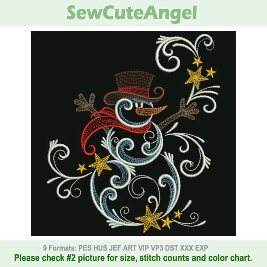 Snowman - the Magic of Christmas - Machine Embroidery Designs ...