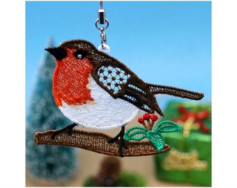 Raw Edge Applique Robin Machine Embroidery Design Pattern for 4x4 and ...