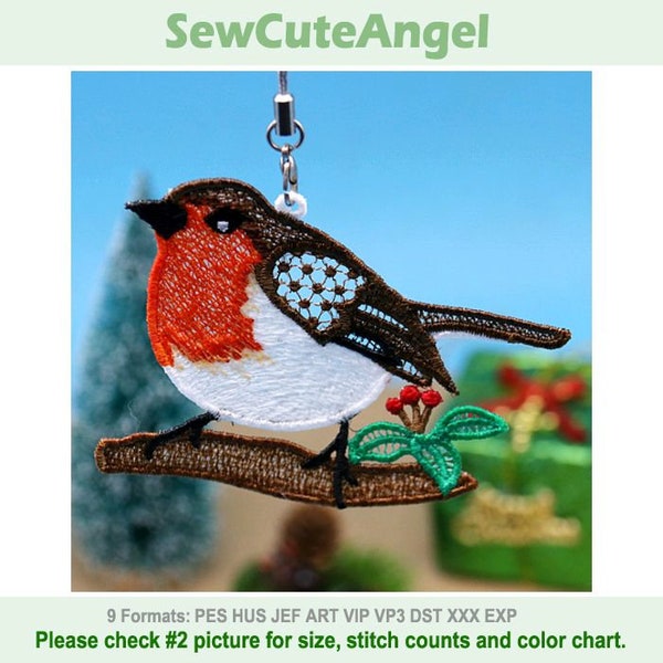 Robin Embroidery - Etsy