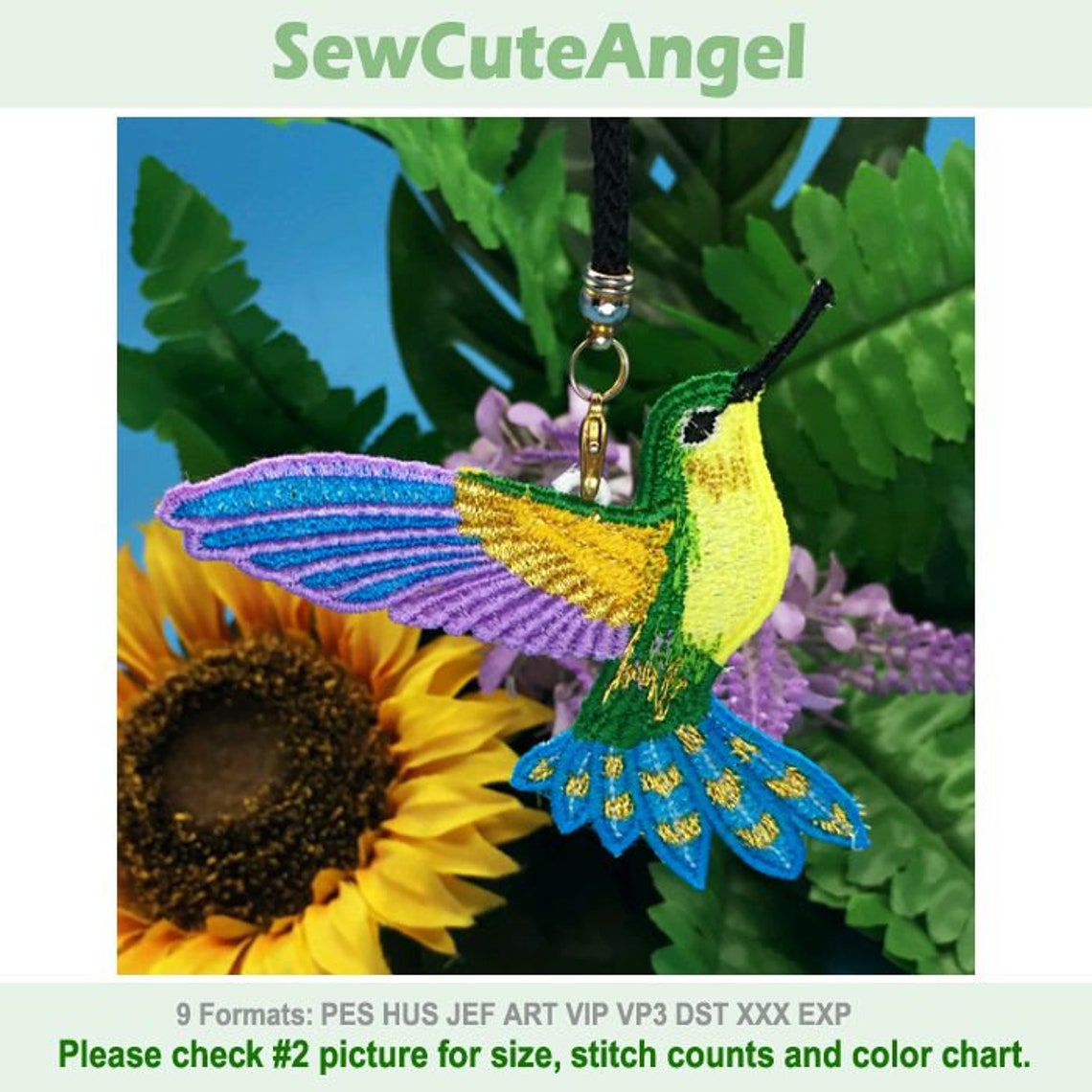 FSL Hummingbird - Free Standing Lace Machine Embroidery Designs Instant ...