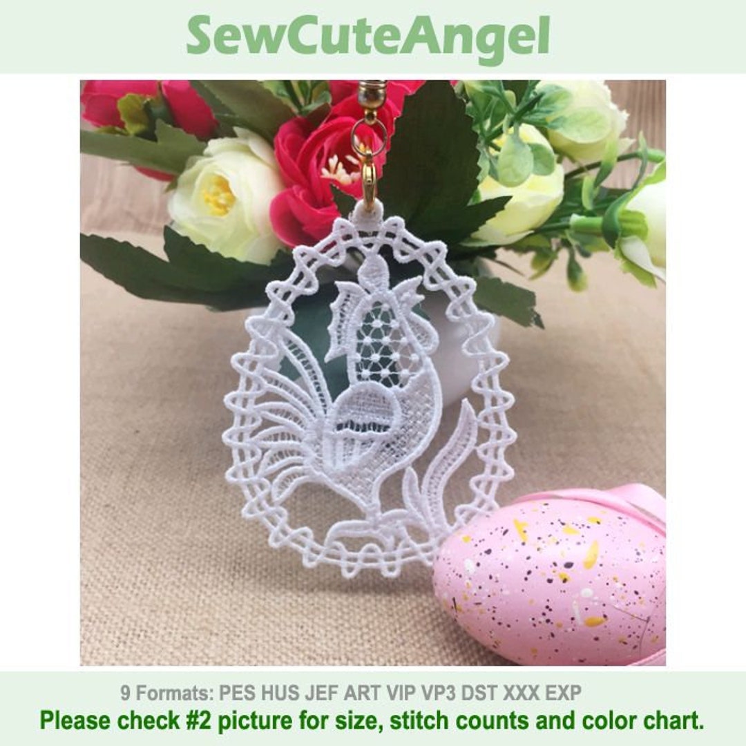 FSL Easter Egg - Free Standing Lace Machine Embroidery Designs Instant ...