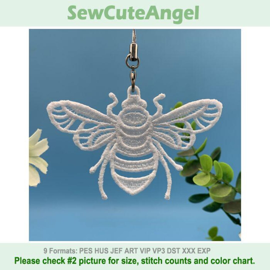 FSL Winged Wonder, Buzzing Beauty, Bee - Free Standing Lace Machine ...