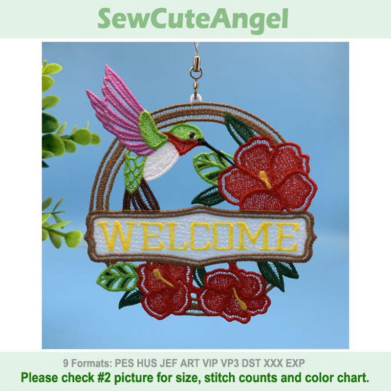 Welcome Embroidery - Etsy