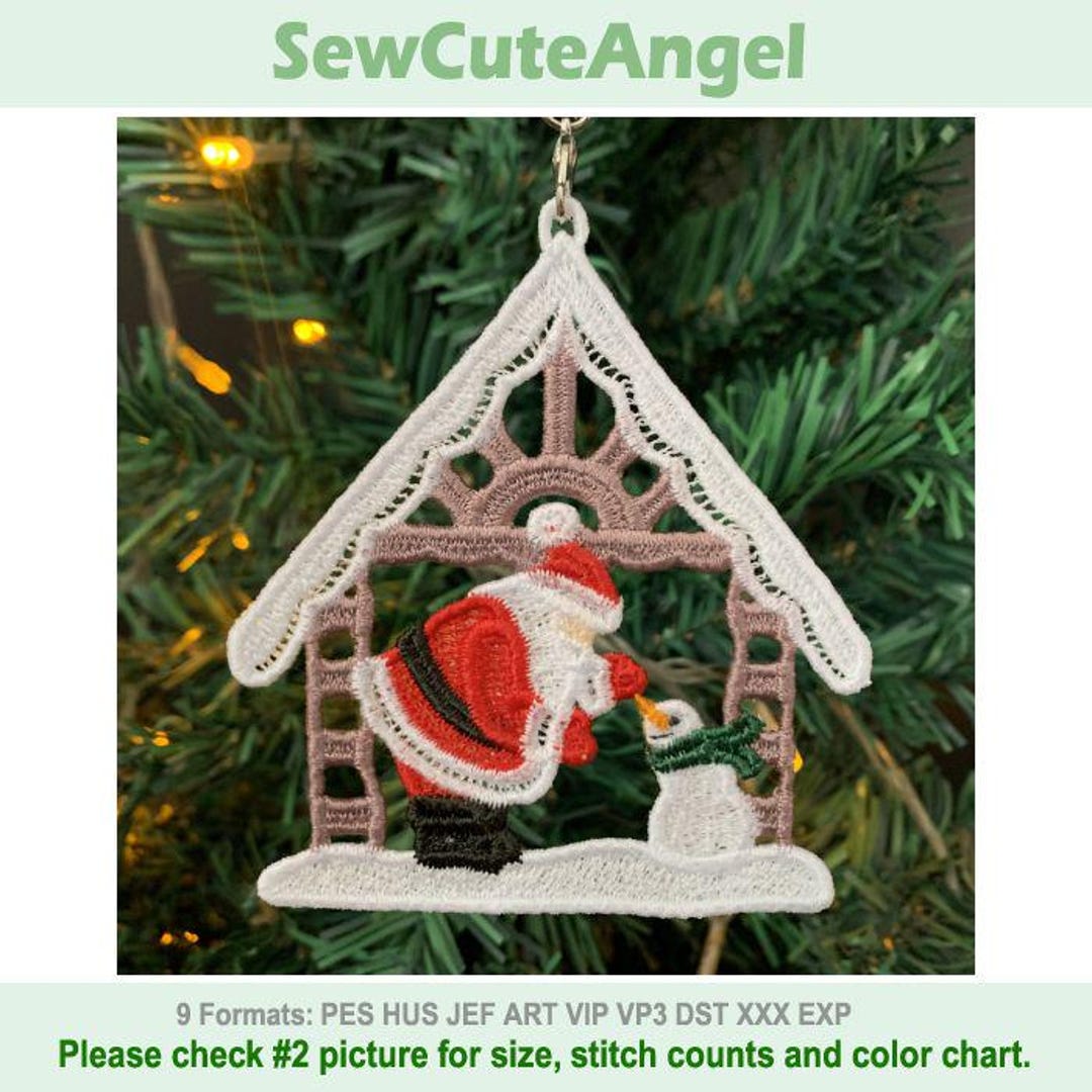FSL Santa House, Winter Wonderland - Free Standing Lace Machine ...