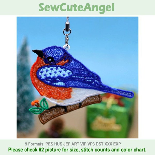 Bluebird Embroidery - Etsy