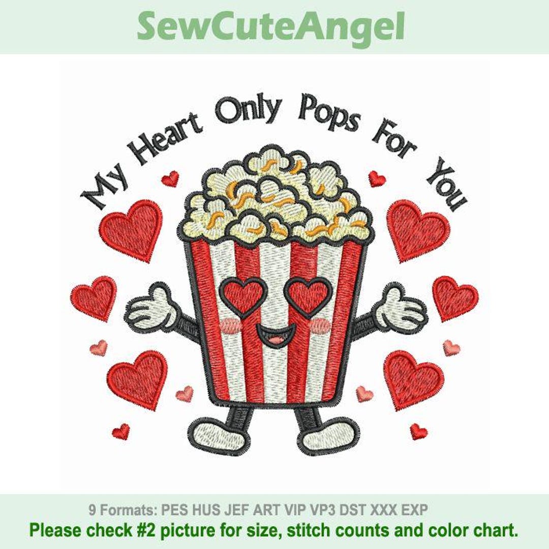 Heart Pops, Love Burst, Sweet Heart Explosion - Machine Embroidery ...