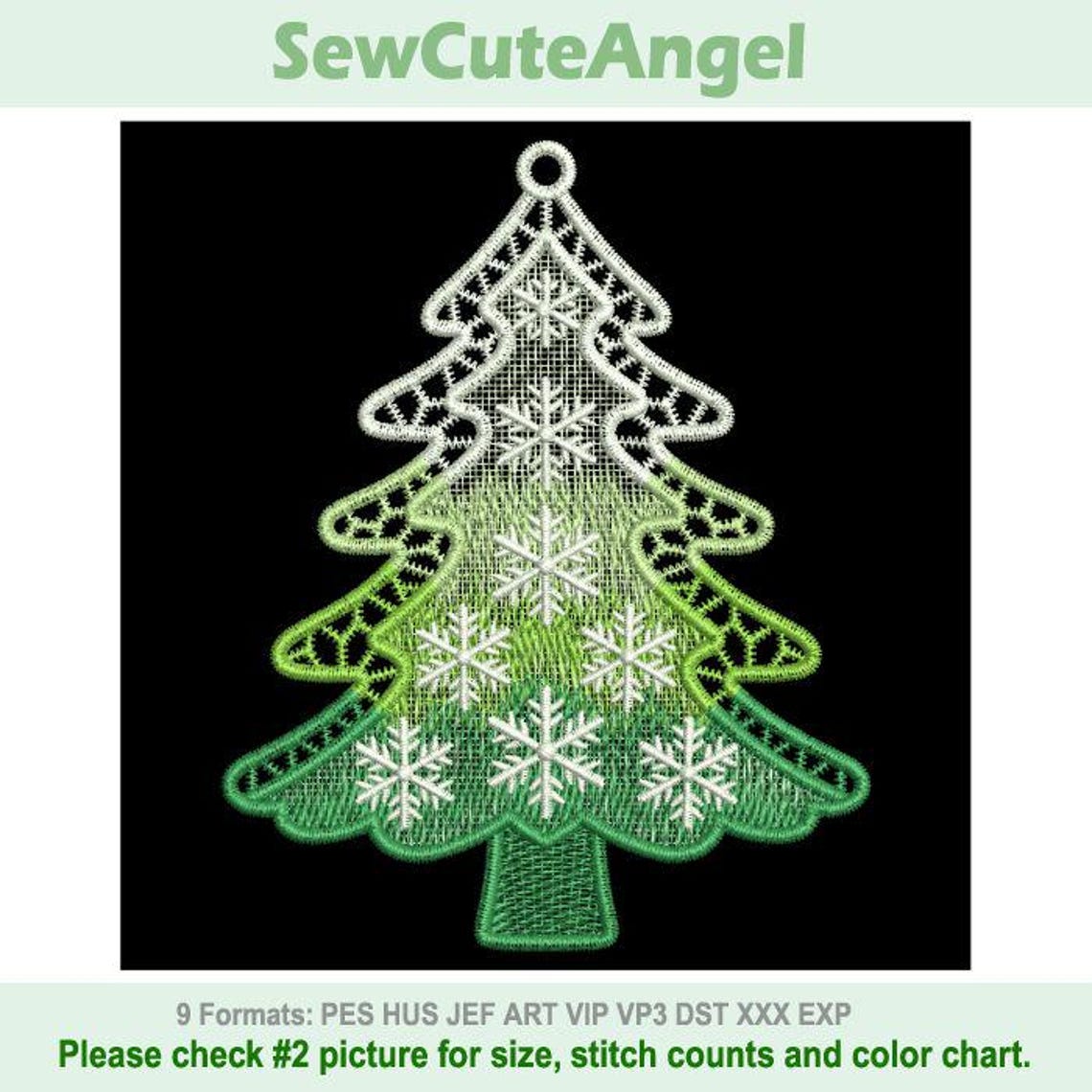FSL Christmas Tree - Free Standing Lace Machine Embroidery Designs ...