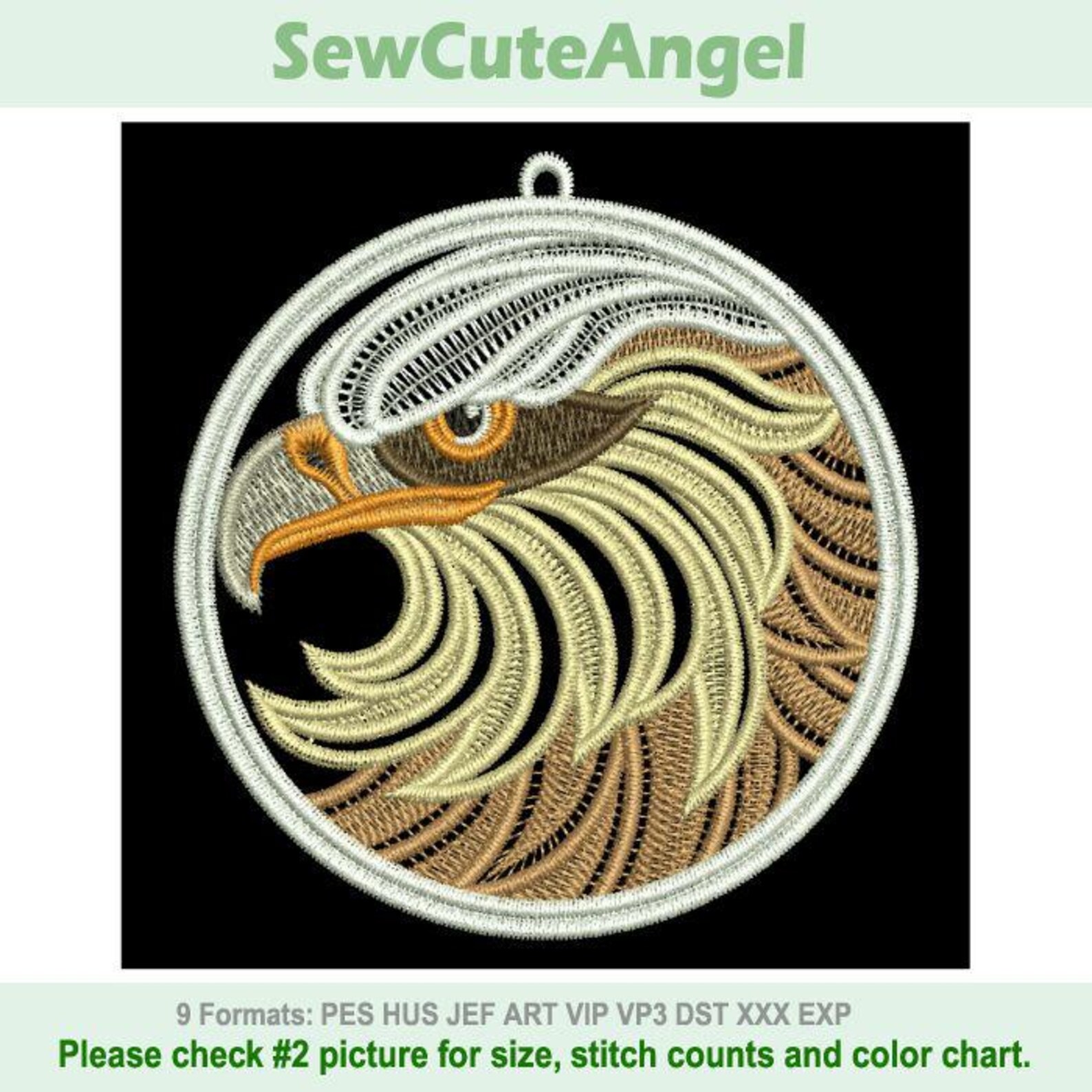 FSL Eagle - Free Standing Lace Machine Embroidery Designs Instant ...