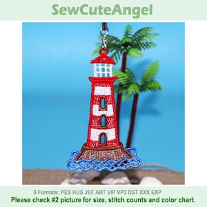 FSL Lighthouse - Nautical - Free Standing Lace Machine Embroidery ...