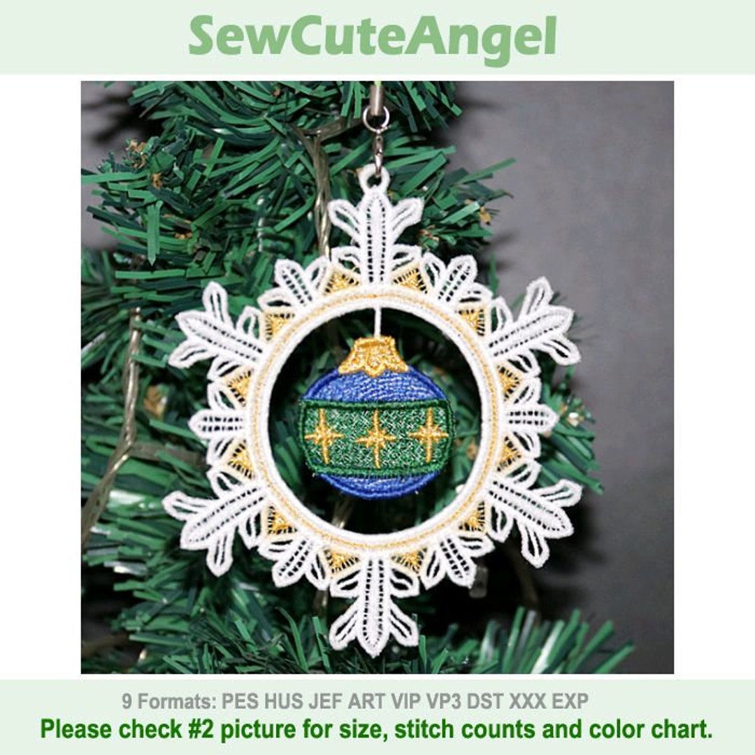 FSL Snowflake - Free Standing Lace Machine Embroidery Design Embroidery ...