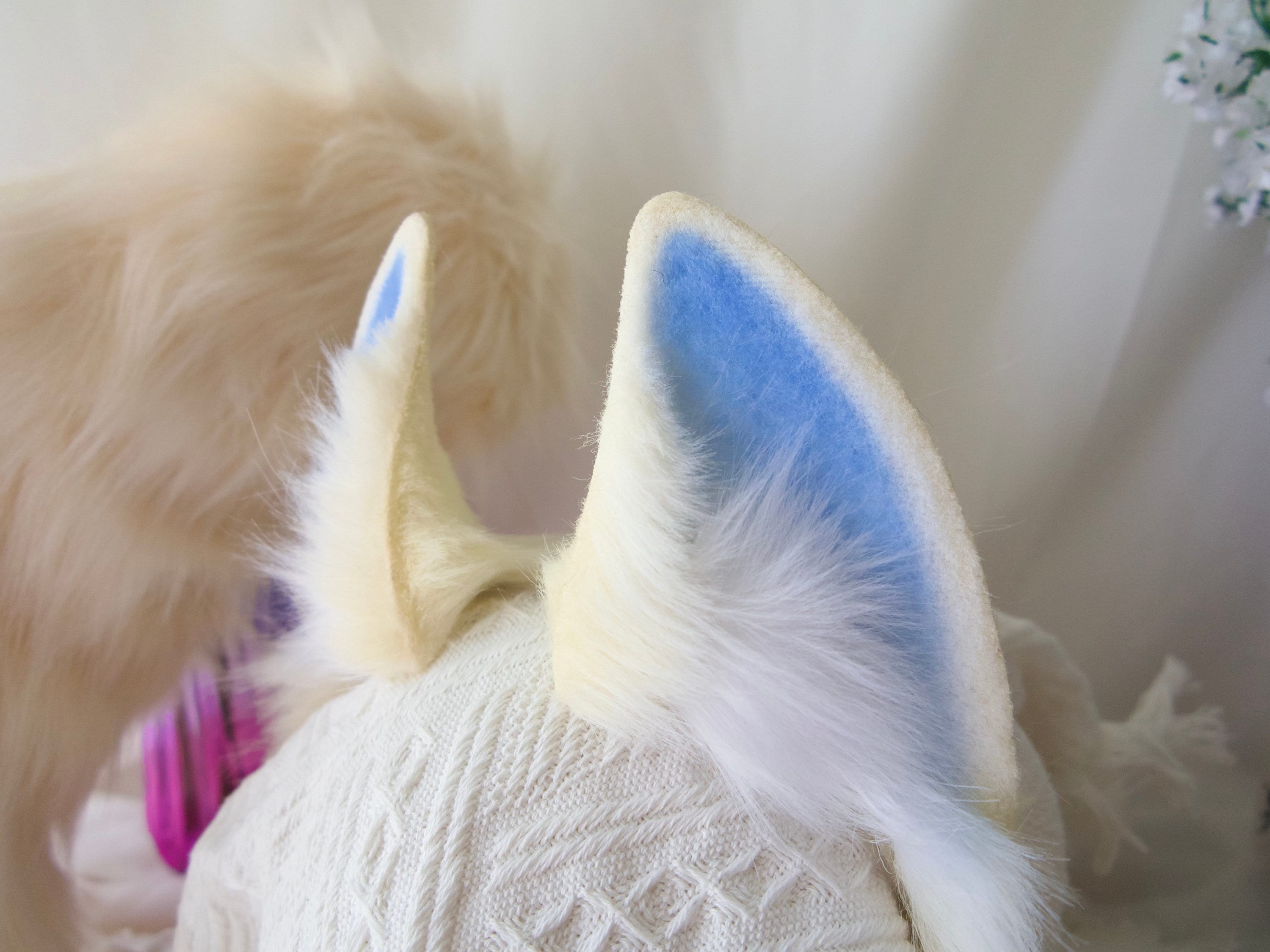 Fuwawa Ears and Tail Set Fuwawa Abyssgard Virtual Youtuber Cosplay - Etsy