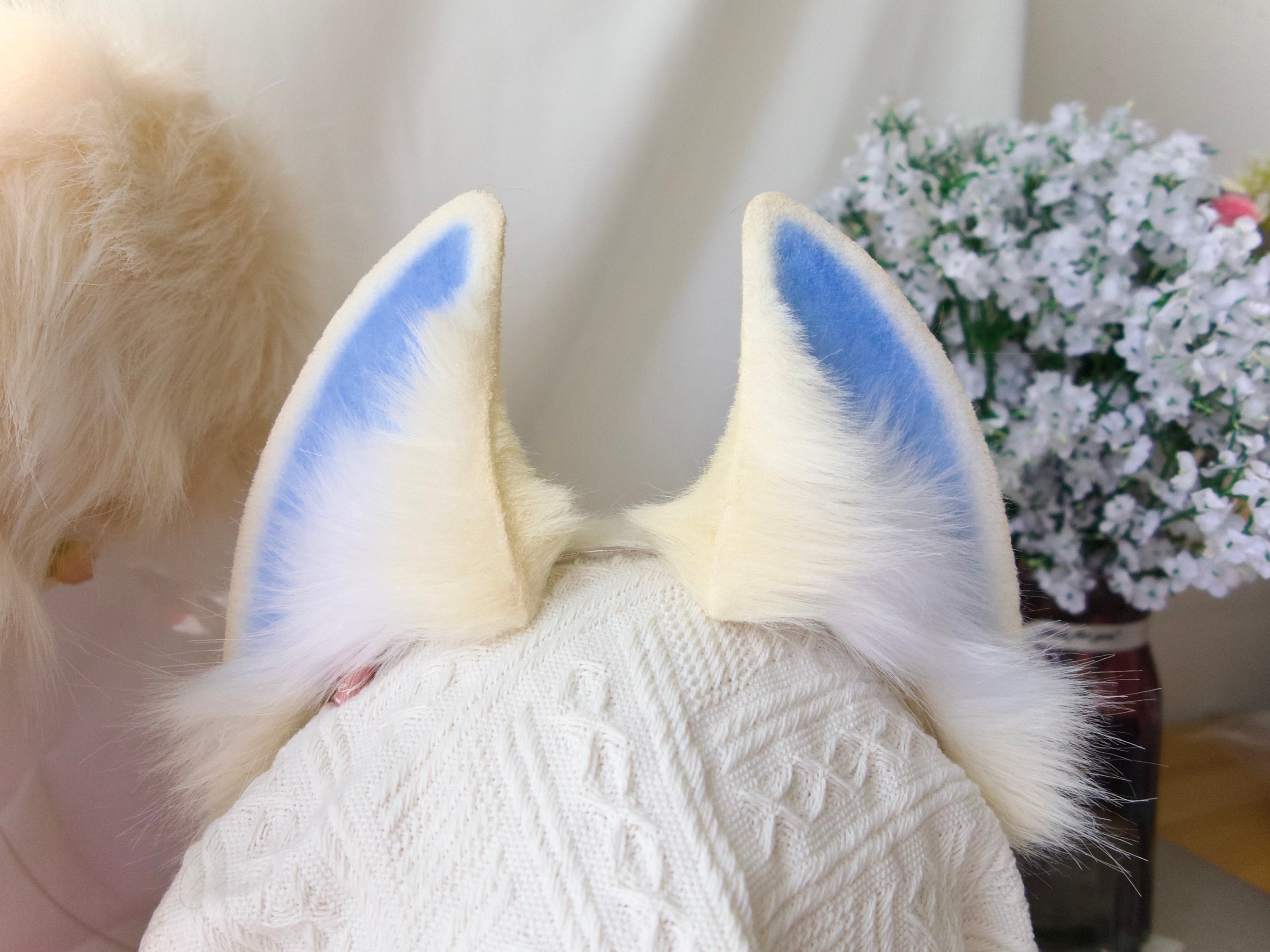 Fuwawa Ears and Tail Set Fuwawa Abyssgard Virtual Youtuber Cosplay - Etsy