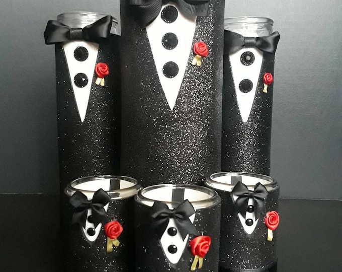 6 Pcs. Men's Centerpieces | Men's Bachelor Party Decorations | Groom's ...