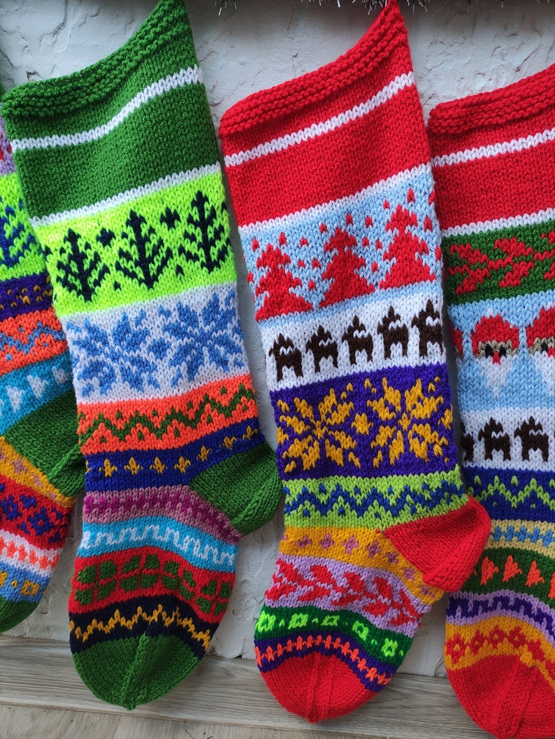 Norwegian Christmas Stocking Kitcustom Stockings for Kids | Etsy