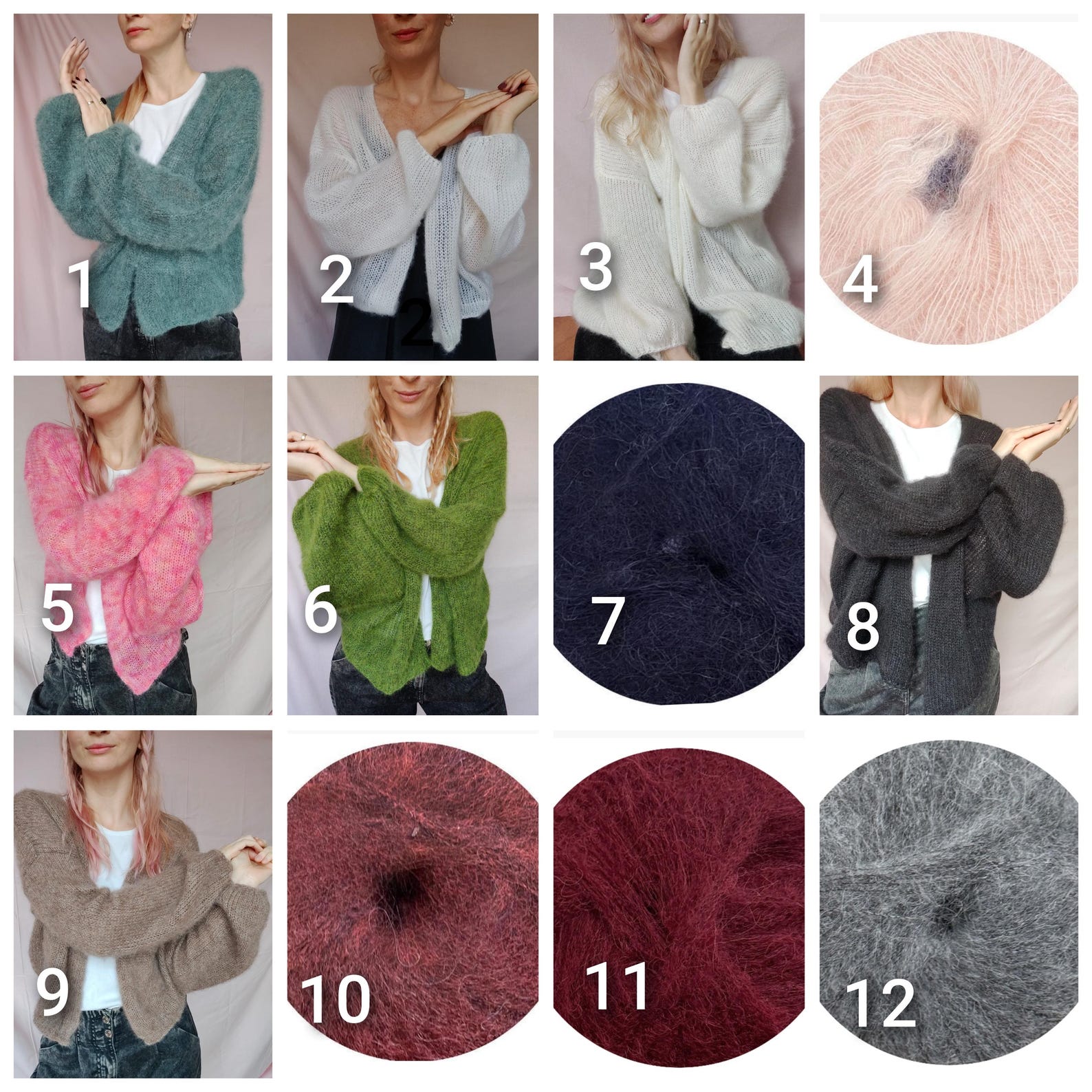 Hand-knitted Alpaca Cardigan, Soft and Fluffy, With an Open Front - Etsy
