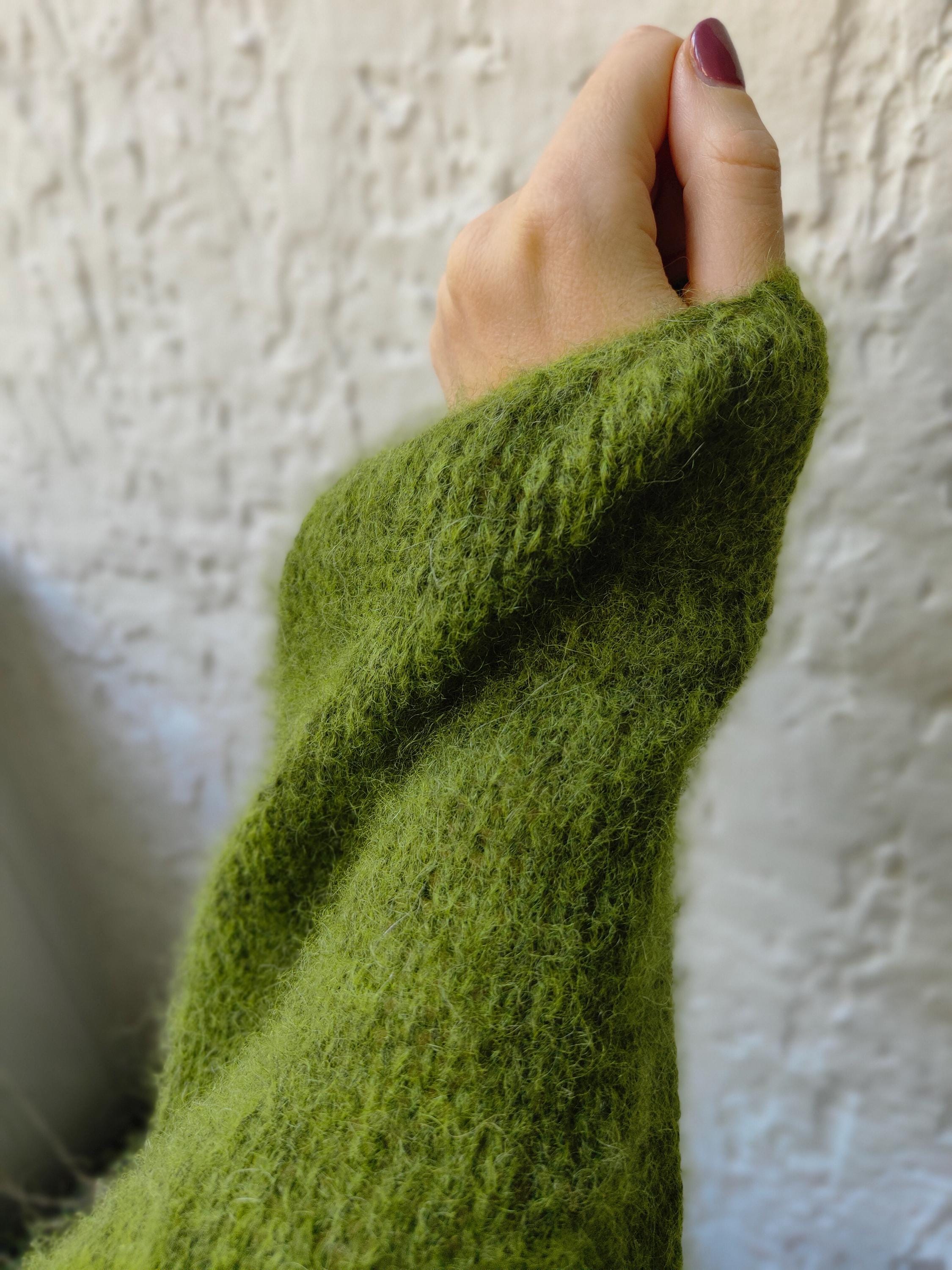 Hand-knitted Alpaca Cardigan, Soft and Fluffy, With an Open Front - Etsy