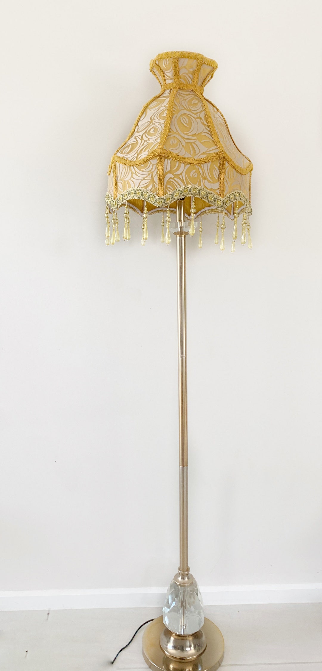 Gold Lampshade, Vintage Style Lampshade, Crown Lampshade, Bedside ...