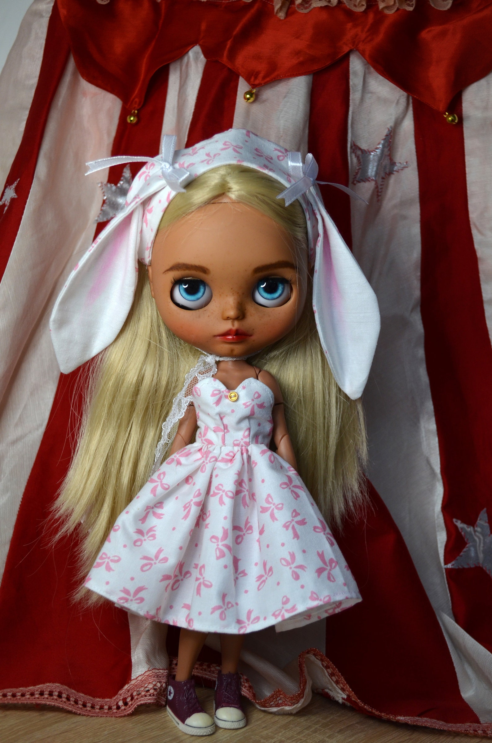 Vintage Blythe doll set dress and bonnet Blythe clothes | Etsy