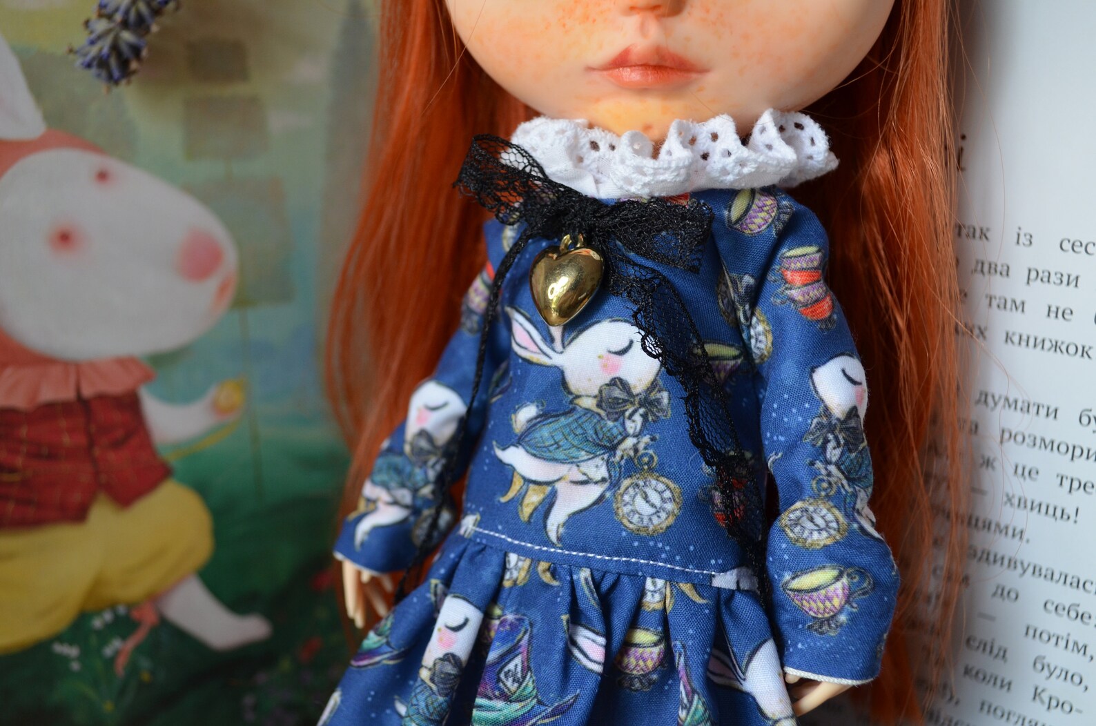 Vintage long Blythe doll blue dress Blythe clothes Boho | Etsy