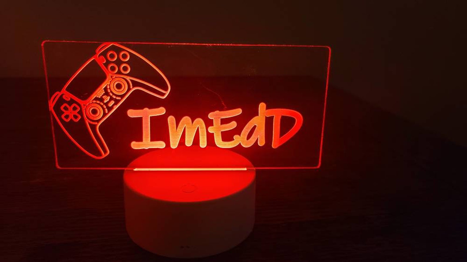 Custom Gamer Tag Name Sign Gamertag Gaming Name LED Night | Etsy